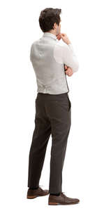 man standing and looking into distance - VIShopper