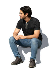 cut out man sitting outside - VIShopper