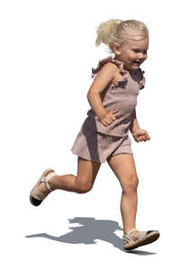 cut out little girl running - VIShopper