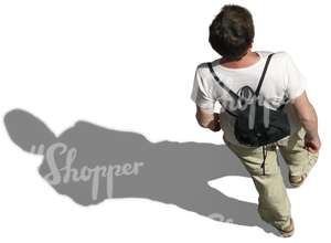 man walking seen from above - VIShopper