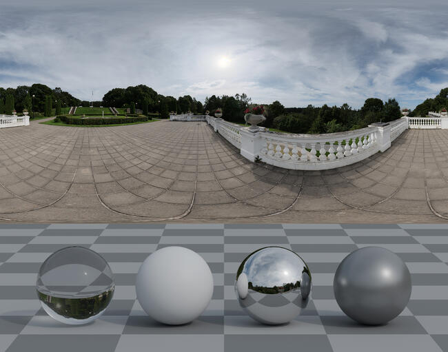 HDRI panorama of a viewing platform in a park - VIShopper