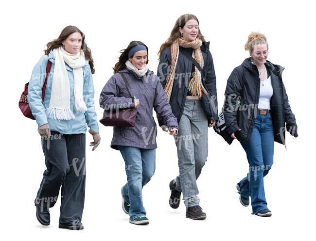 group of women in autumn walking together - VIShopper