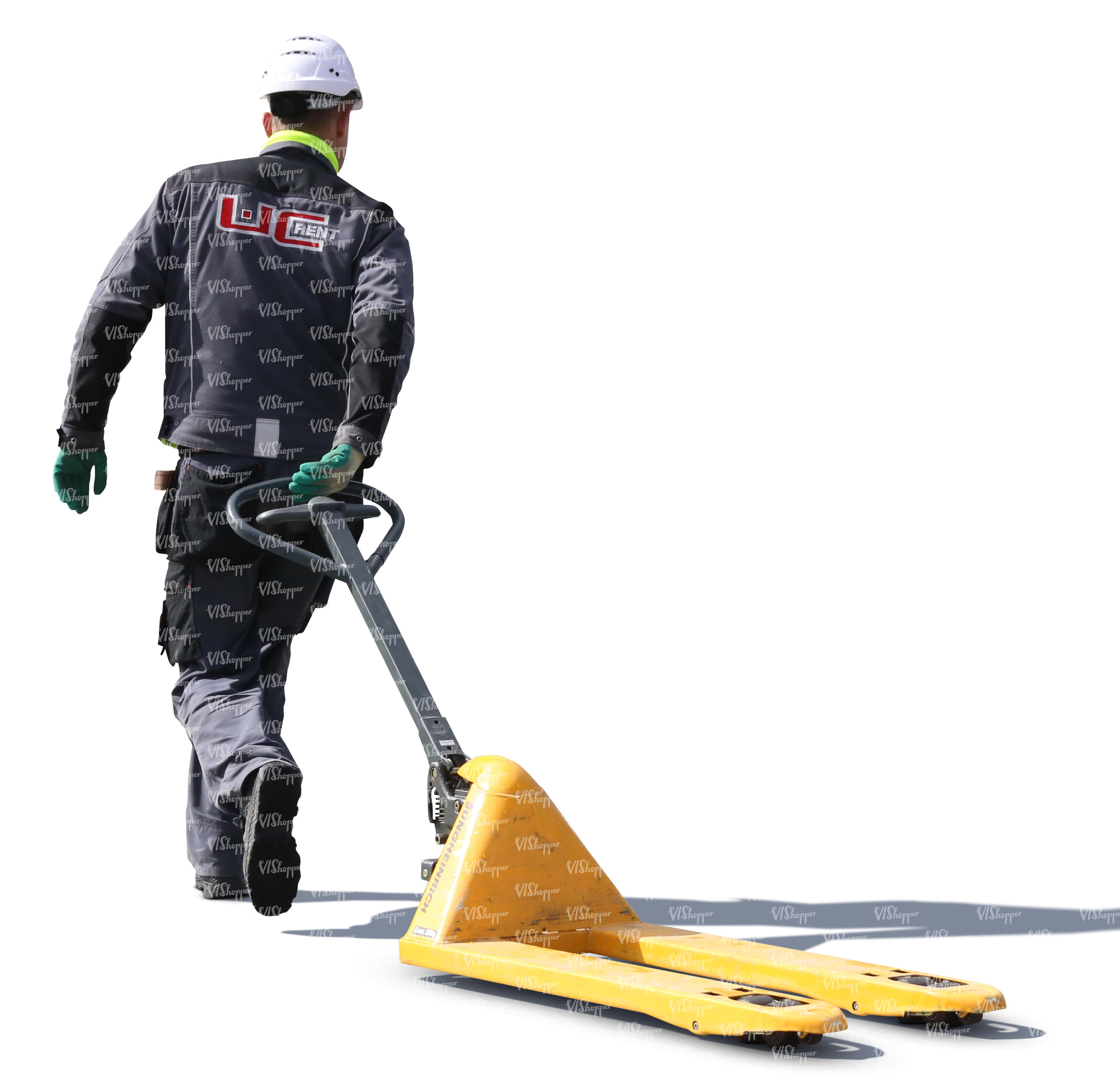 worker pulling a forklift - VIShopper