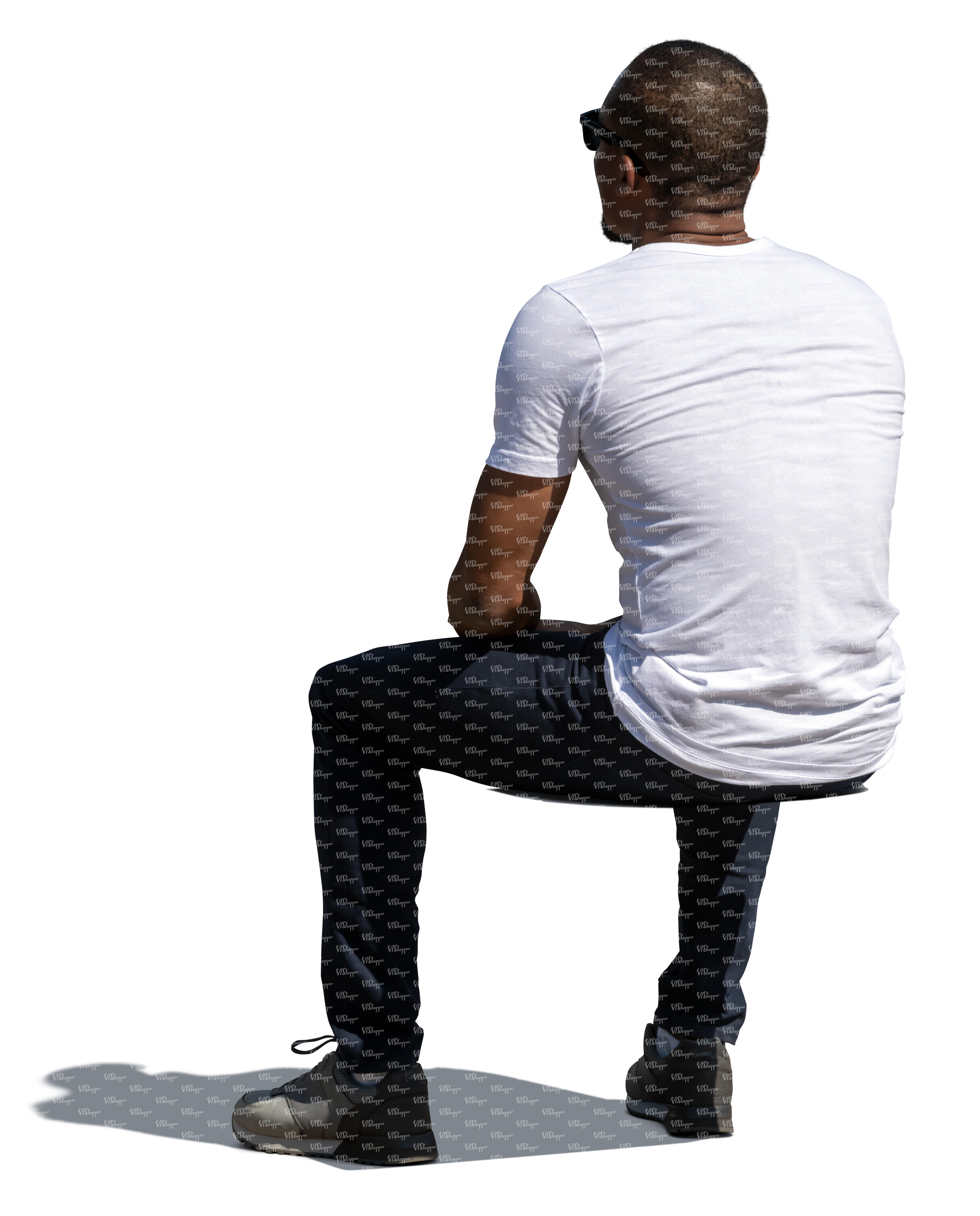 Sitting Man Back Sitting Man Back